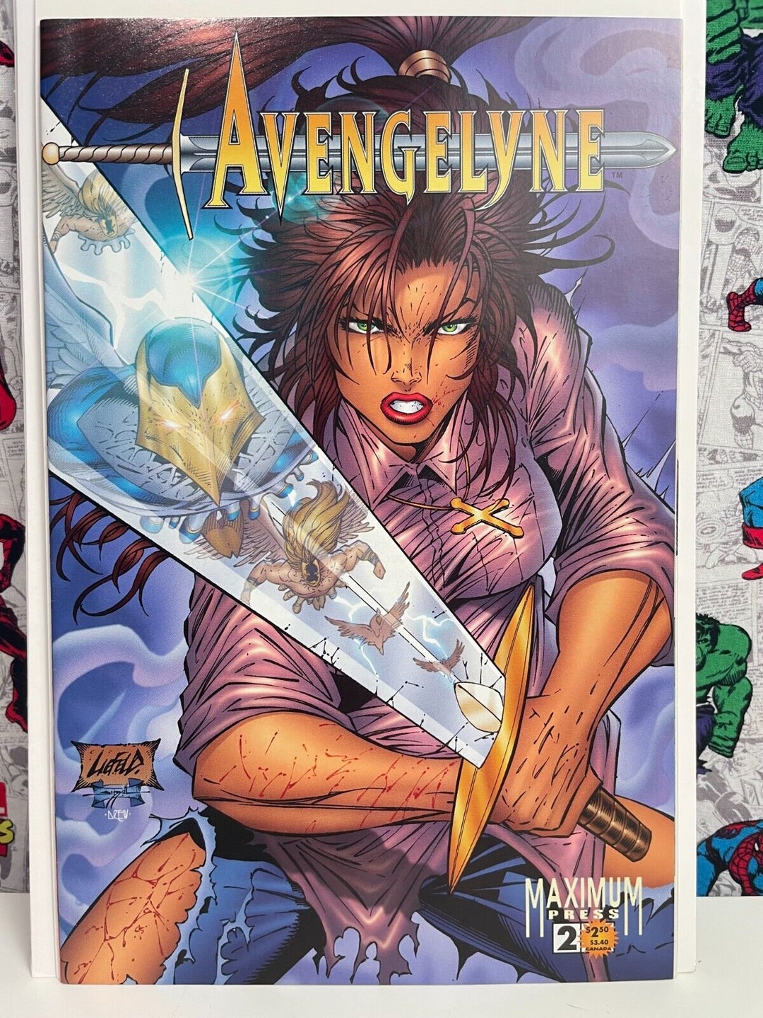 Maximum Press Avengenlyne Comic Book 1 1995 Photo Cover Variant - Etsy