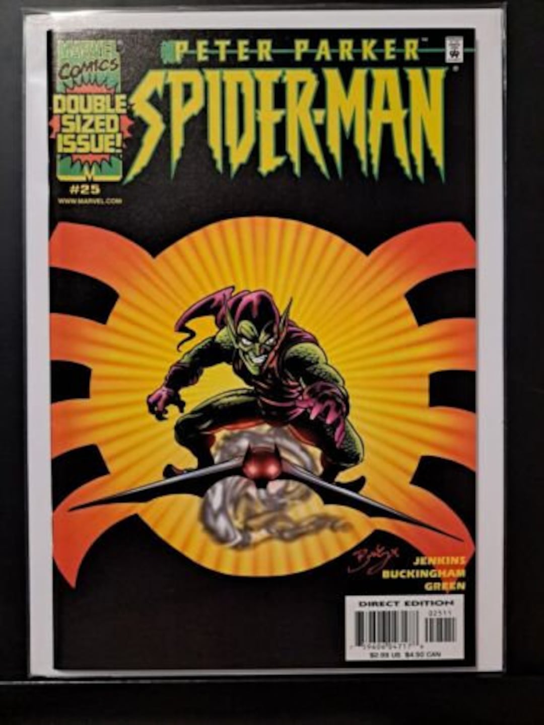 Peter Parker Spider-man 25 Variant Green Goblin Cover 3560 - Etsy