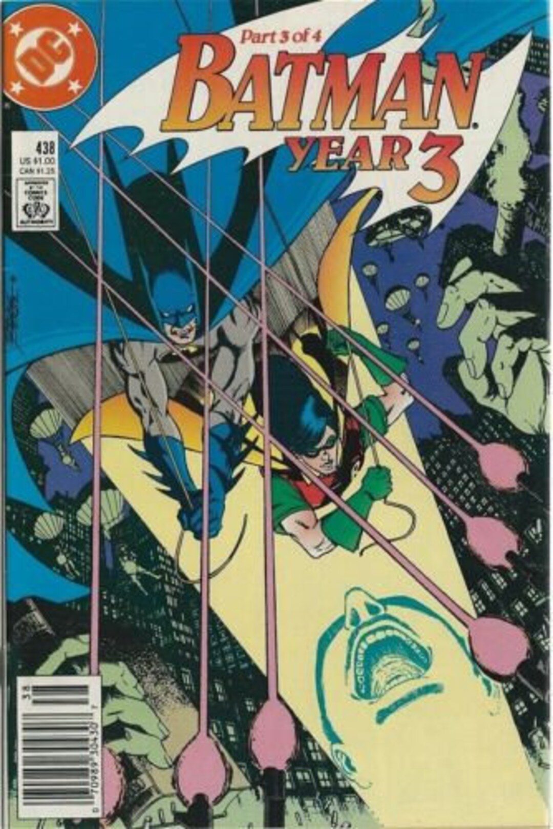 Batman 438 Year 3 Newsstand 3573 - Etsy