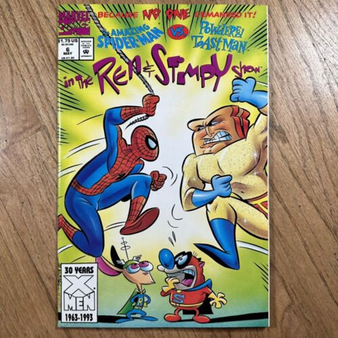 Ren and Stimpy 6 1st Dan Slott Spiderman Marvel 1993 - Etsy