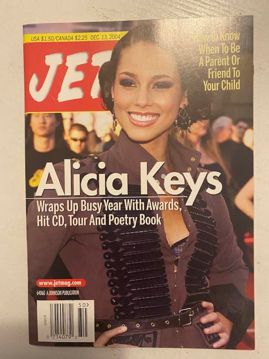 Singer ALICIA KEYS Cover Black Interest Jet Magazine December 13, 2004 ...