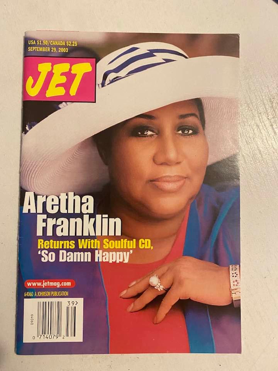 JET Magazine September 29, 2003 Aretha Franklin so Damn Happy 3720 - Etsy