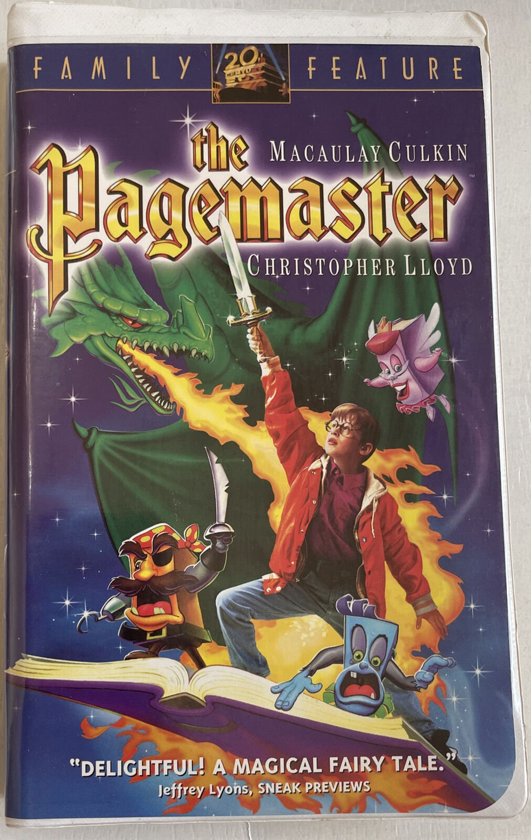 The Pagemaster VHS 1995 Clamshell Macaulay Culkin Fox - Etsy