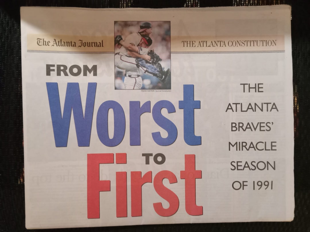 The Atlanta Journal Constitution From Worst to First Atlanta Braves ...
