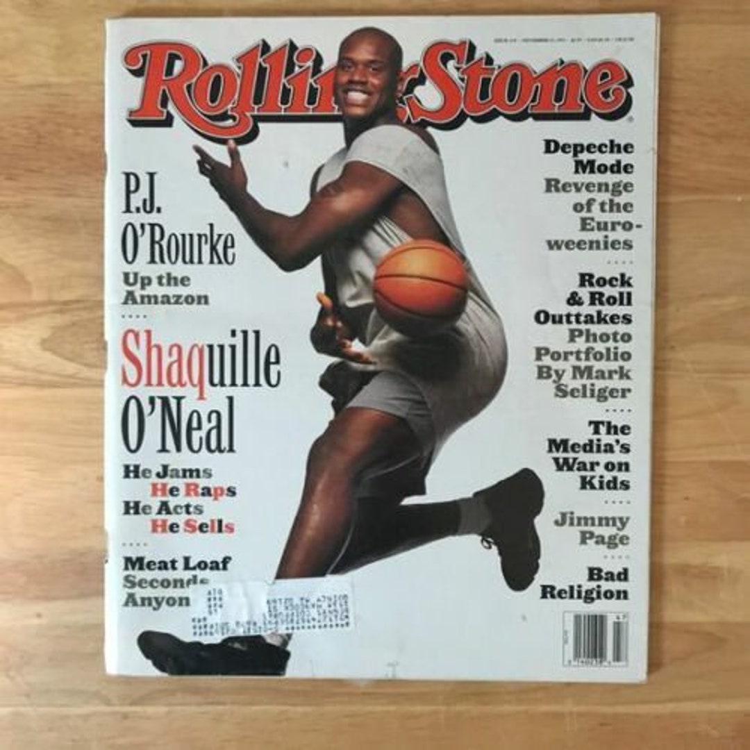 Vintage 1993 Shaquille O'neil Rolling Stones Magazine November 25, 1993 ...