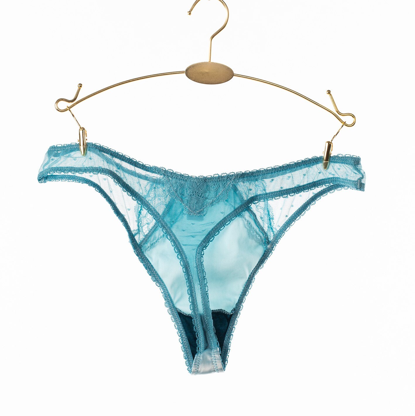 Baby Blue Satin and Lace Thong Blue Satin Thong Knicker Baby - Etsy