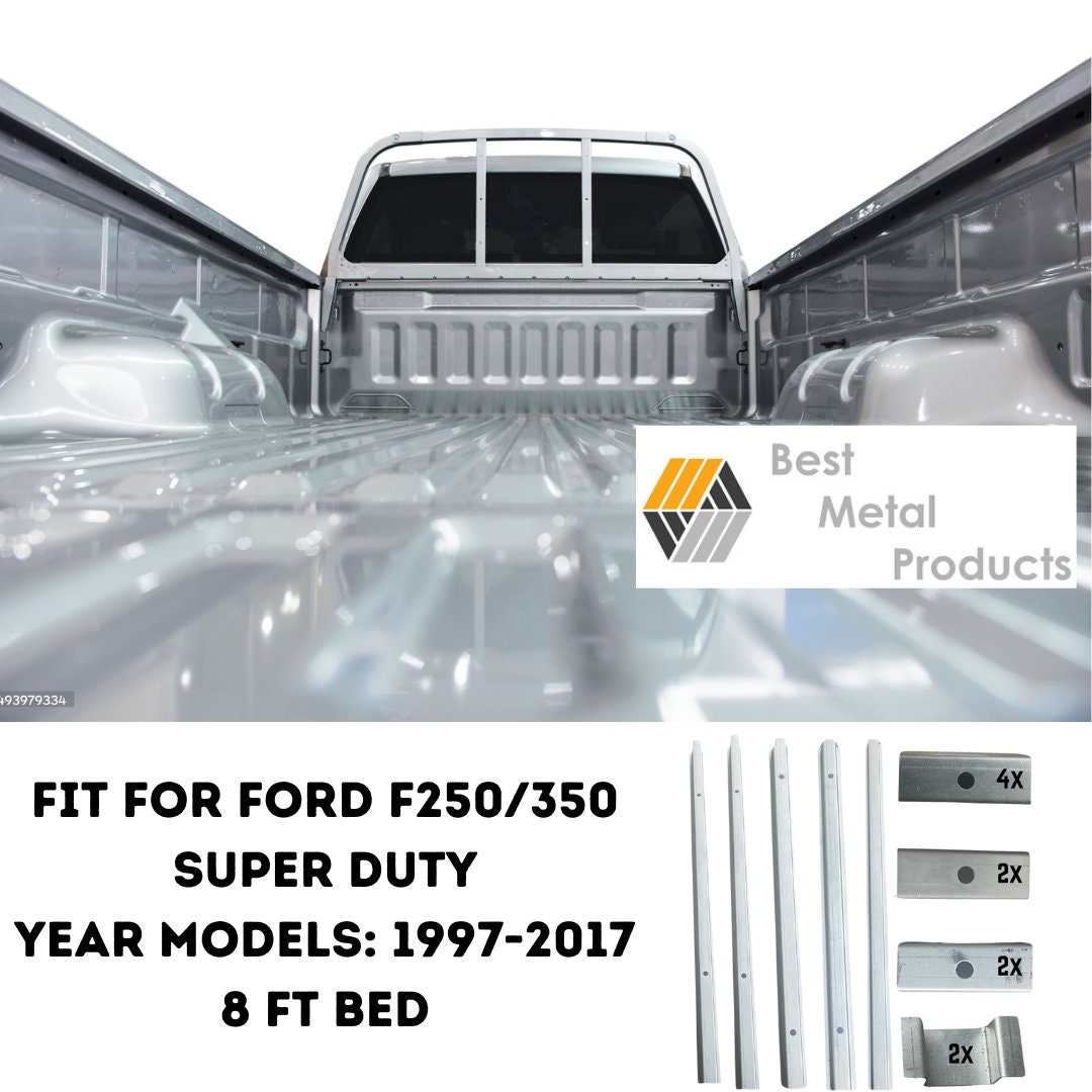 Full Set Truck Bed Support Rail 1999 - 2017 Ford Super Duty F-250, F ...
