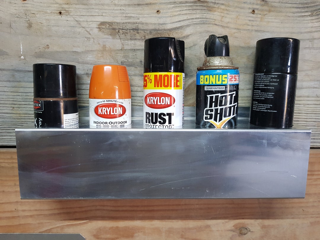 5 Spray Bottle Aerosol Can Rack Shelf Holder Trailer Shop Garage ...