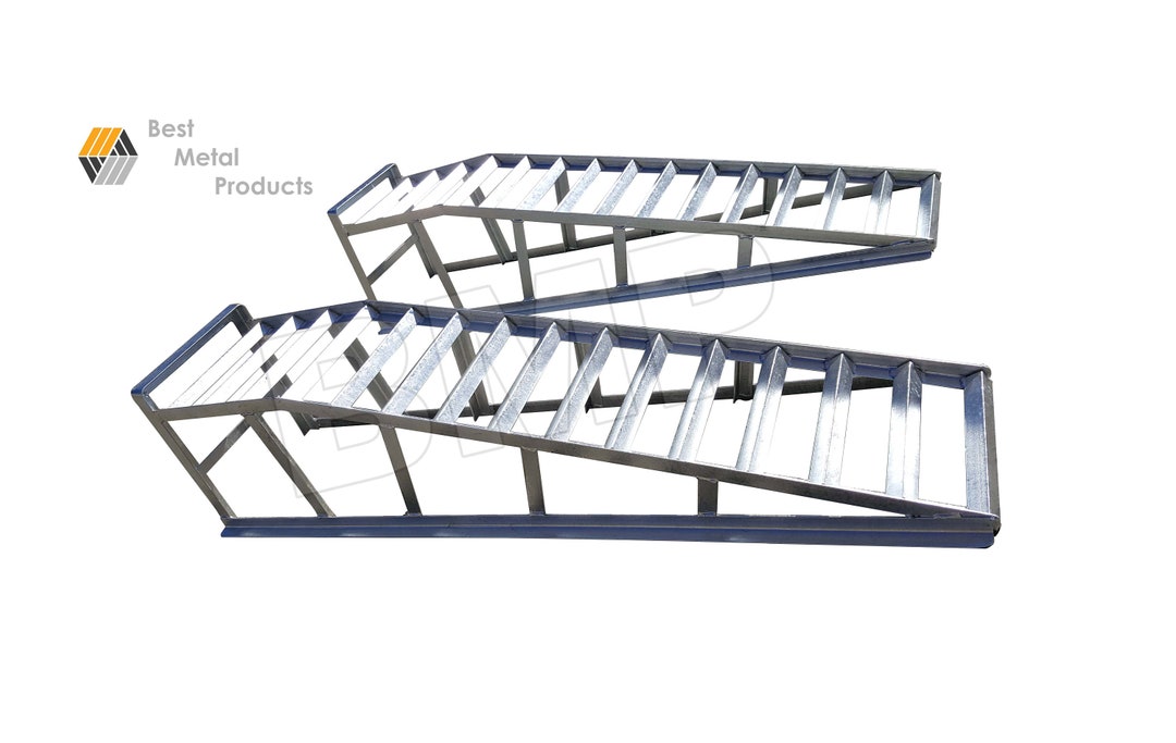 Heavy Duty 9,000lb Steel Car Auto Vehicle Truck Tractor Service Loading ...