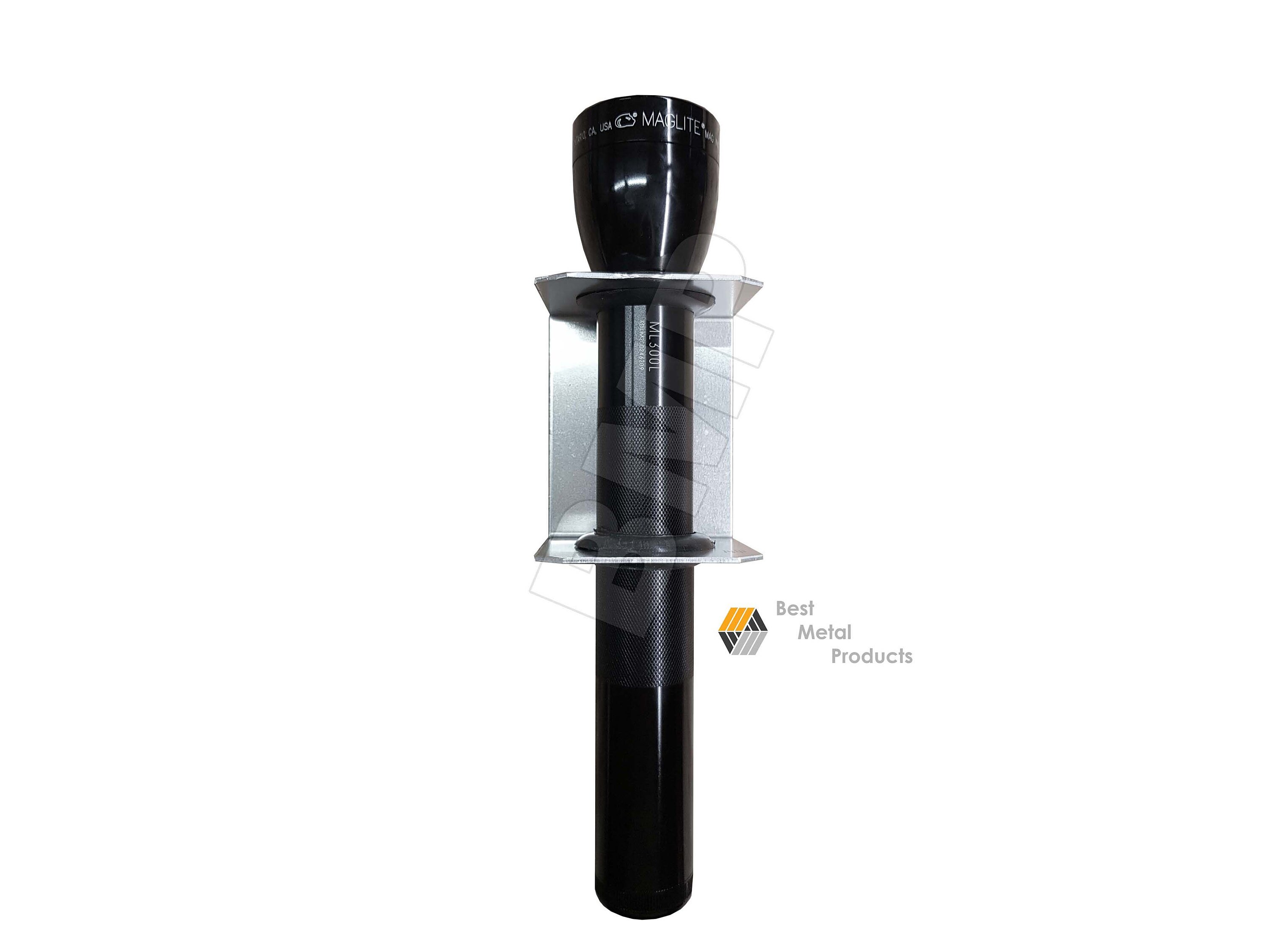 Aluminum Flashlight Holder | 9ga Wall Mount Bracket for Large Maglite ...