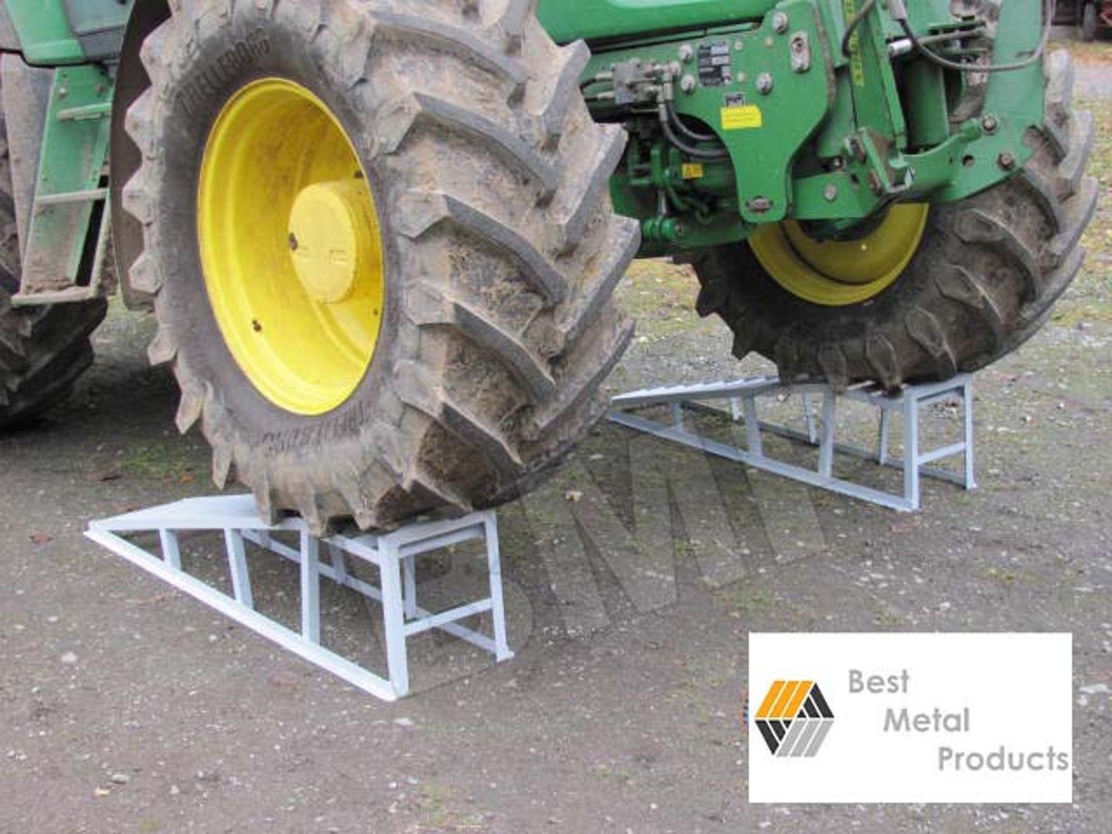 Heavy Duty 9,000lb Steel Car Auto Vehicle Truck Tractor Service Loading ...