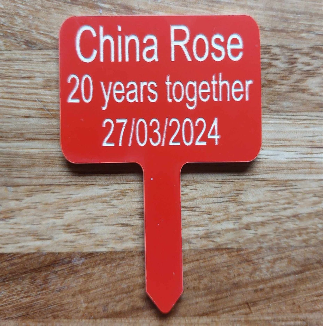 Personalised Plant Label - Garden Markers Any Text for That Special ...