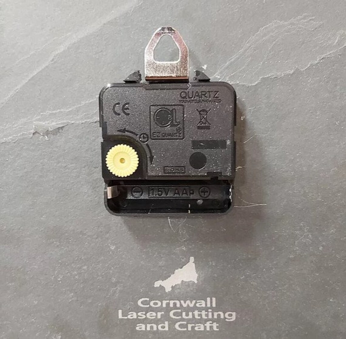 Dreckly Slate Clock Etched in Cornwall Tinmine Design | Etsy