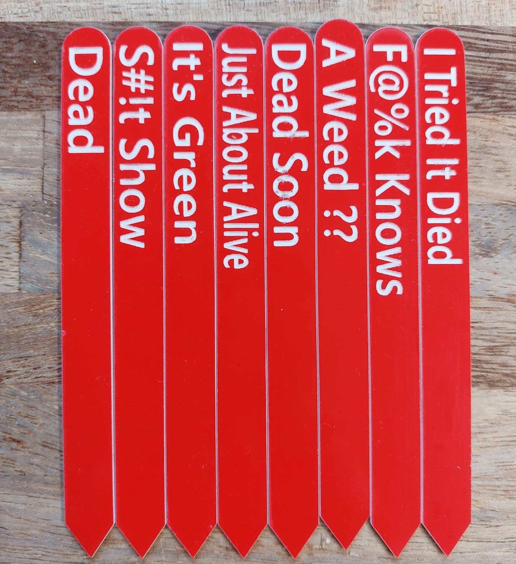 Funny Plant Labels Rude Garden Markers Joke Garden Labels - Etsy