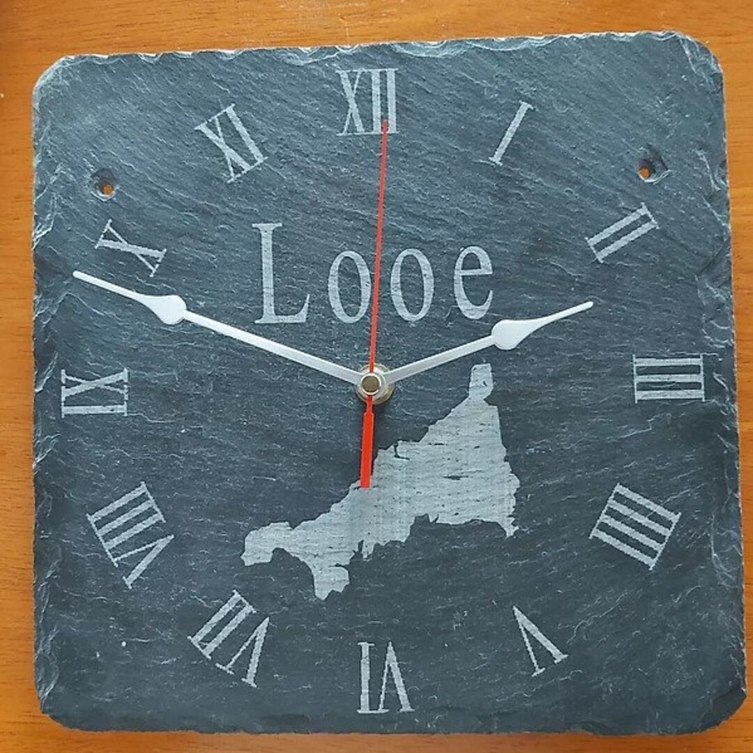 Cornwall Slate Clock Etched in Cornwall Cornish Clock Favourite Cornish ...