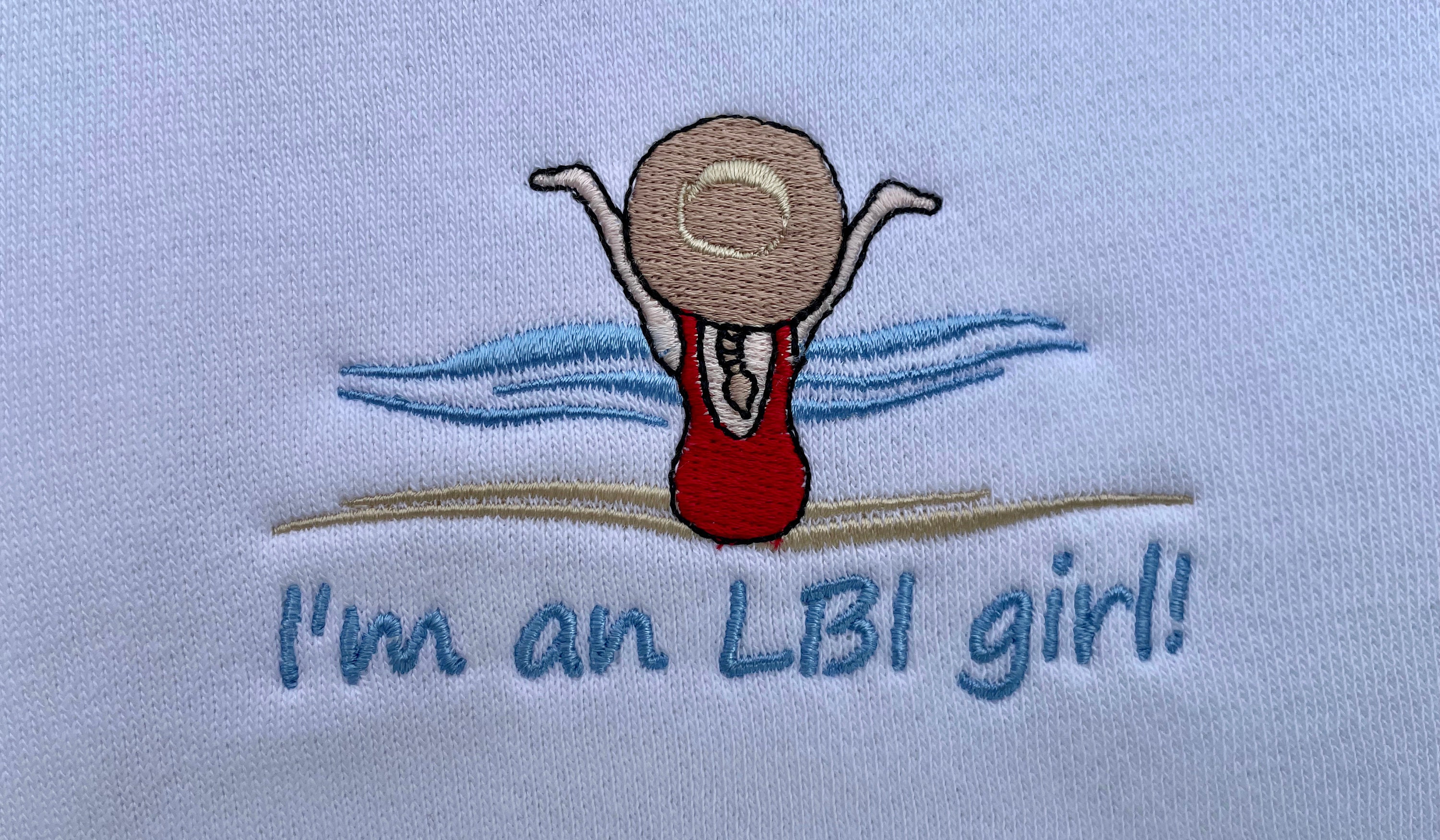 Signature "i'm an LBI Girl!" 1/4 Zip Sweatshirt - Etsy