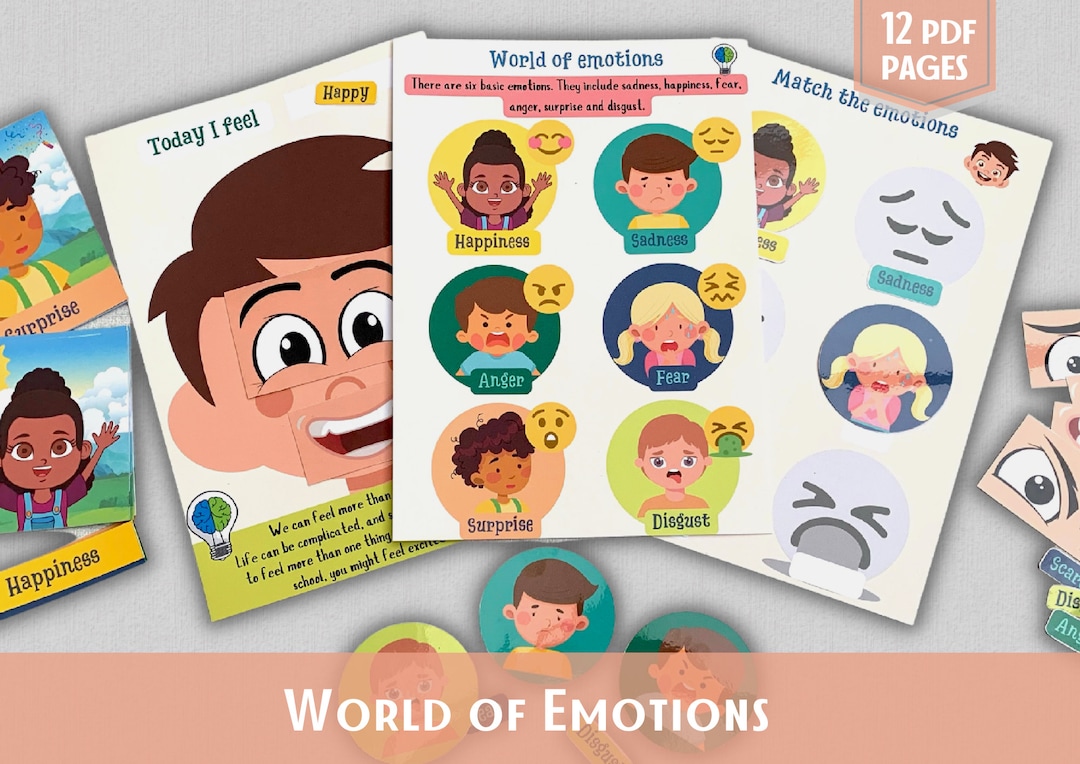Emotions Activity for Kids Toddler Emotions Chart Feelings Chart ...