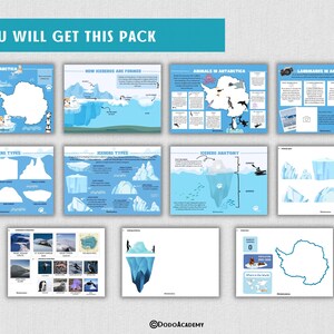 Antarctica Continents & Oceans Printable Activity Pack World Geography ...