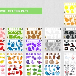 Color Matching Cards Color Sorting Activity Learning Colors Toddler ...