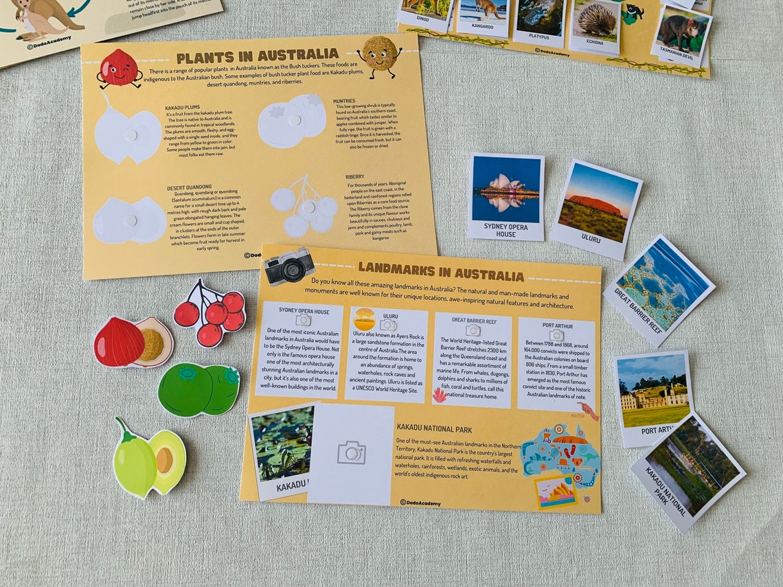 Australia Continents & Oceans Printable Activity Pack World Geography ...