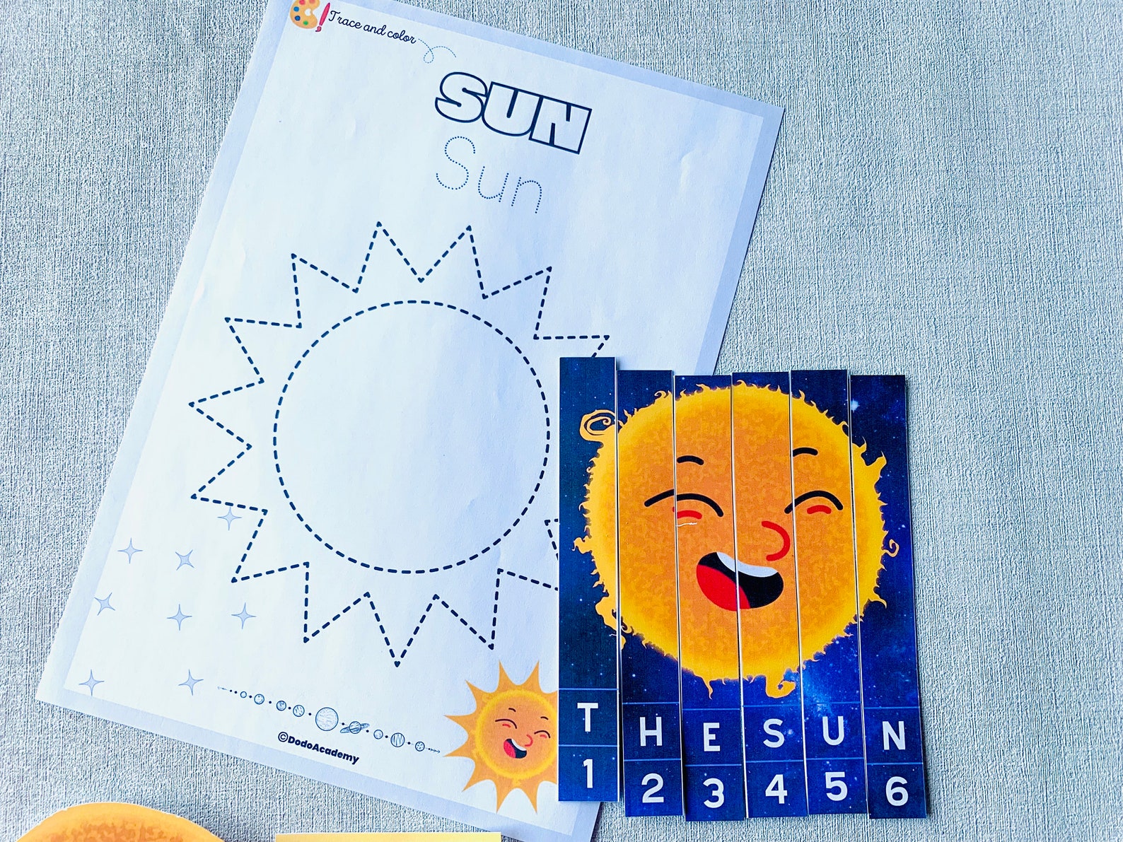 Structure of the Sun Unit Solar System Busy Book Pages Outer Space ...