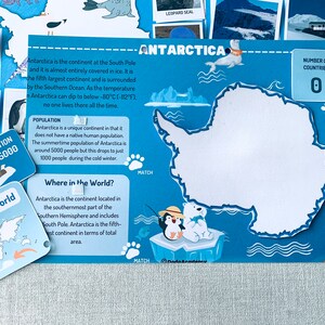 Antarctica Continents & Oceans Printable Activity Pack World Geography ...