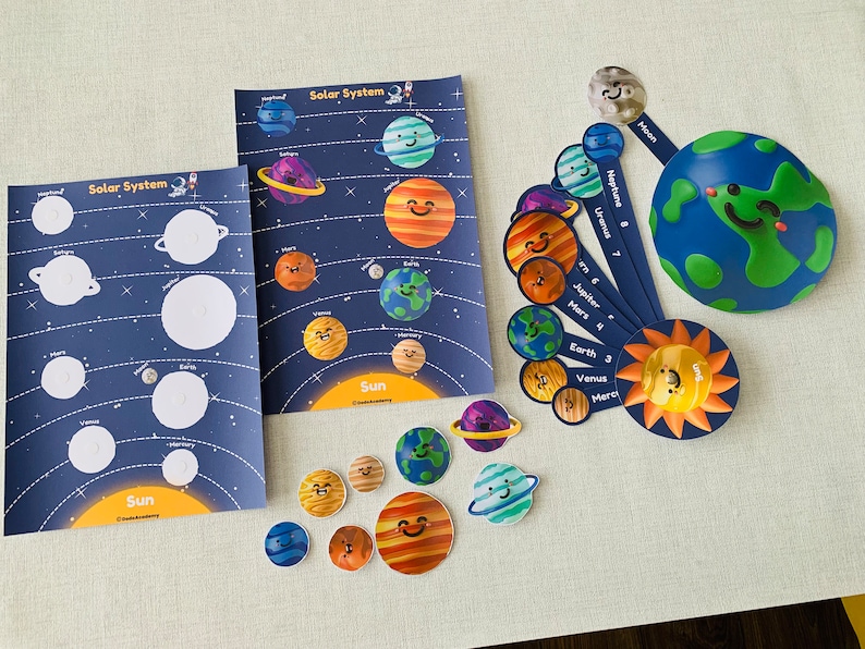 Solar System Busy Book: Planets Activity, Homeschool Printable (PDF) - Etsy