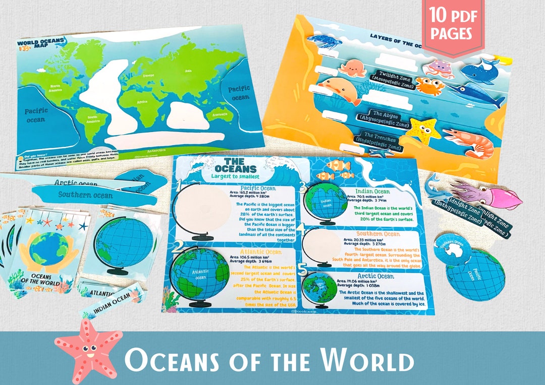 Ocean Learning Pack: Layers of the Ocean Activity (10 PDF Pages) - Etsy