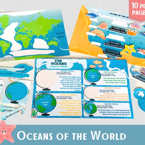 Ocean Learning Pack Layers of the Ocean Activity Preschool - Etsy