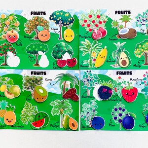 Fruits and Vegetable Sorting Worksheet Fruits and Veggies Shadow ...