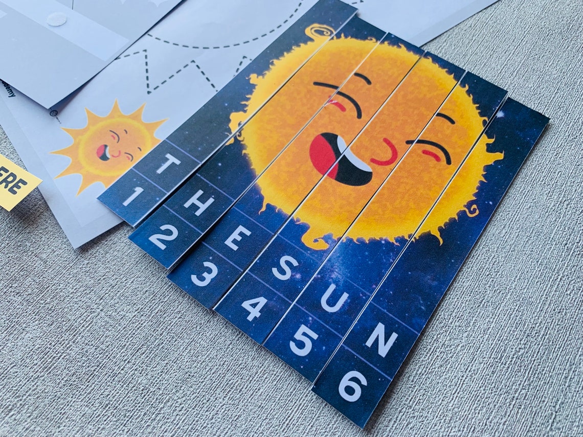 Structure of the Sun Unit Solar System Busy Book Pages Outer - Etsy