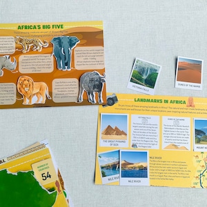 Africa Geography Activity Pack: Montessori Printable Busy Book (PDF) - Etsy