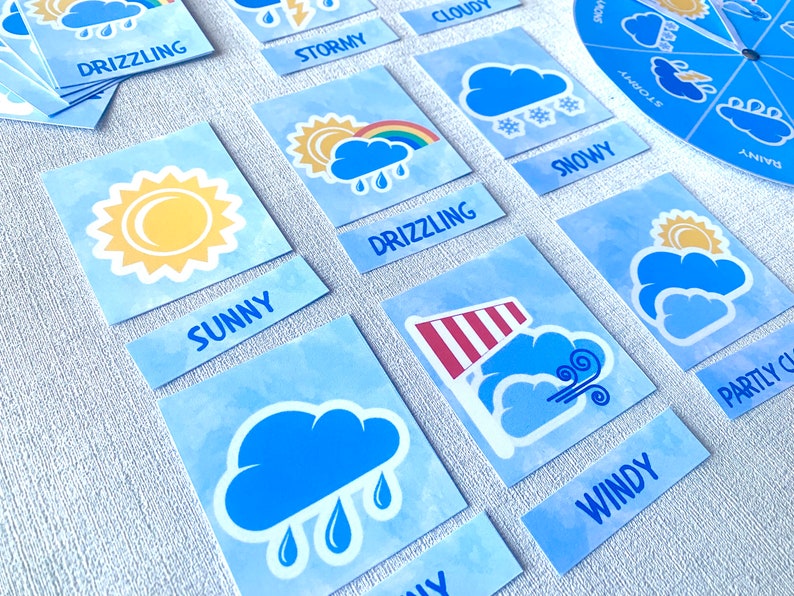 Weather Station Weather Chart Learning Binder Weather Wheel - Etsy