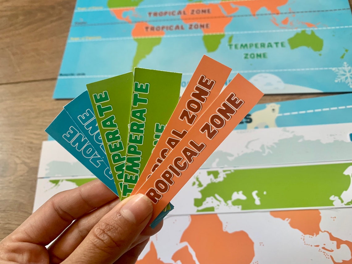 Main Climate Zones Printable Activity Pack World Geography Map ...