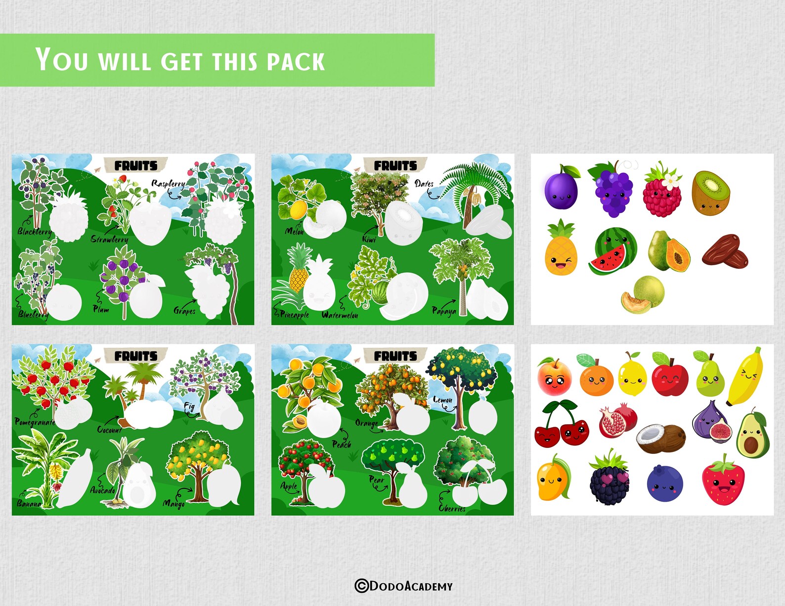Fruits Sorting Worksheet Fruits and Vegetable Shadow Matching Activity ...