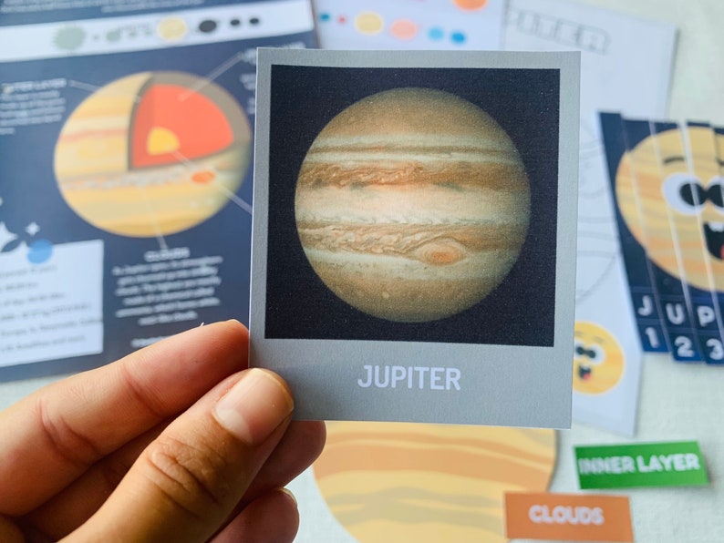 Jupiter Activity Pack Solar System Busy Book Pages Outer Space Learning ...