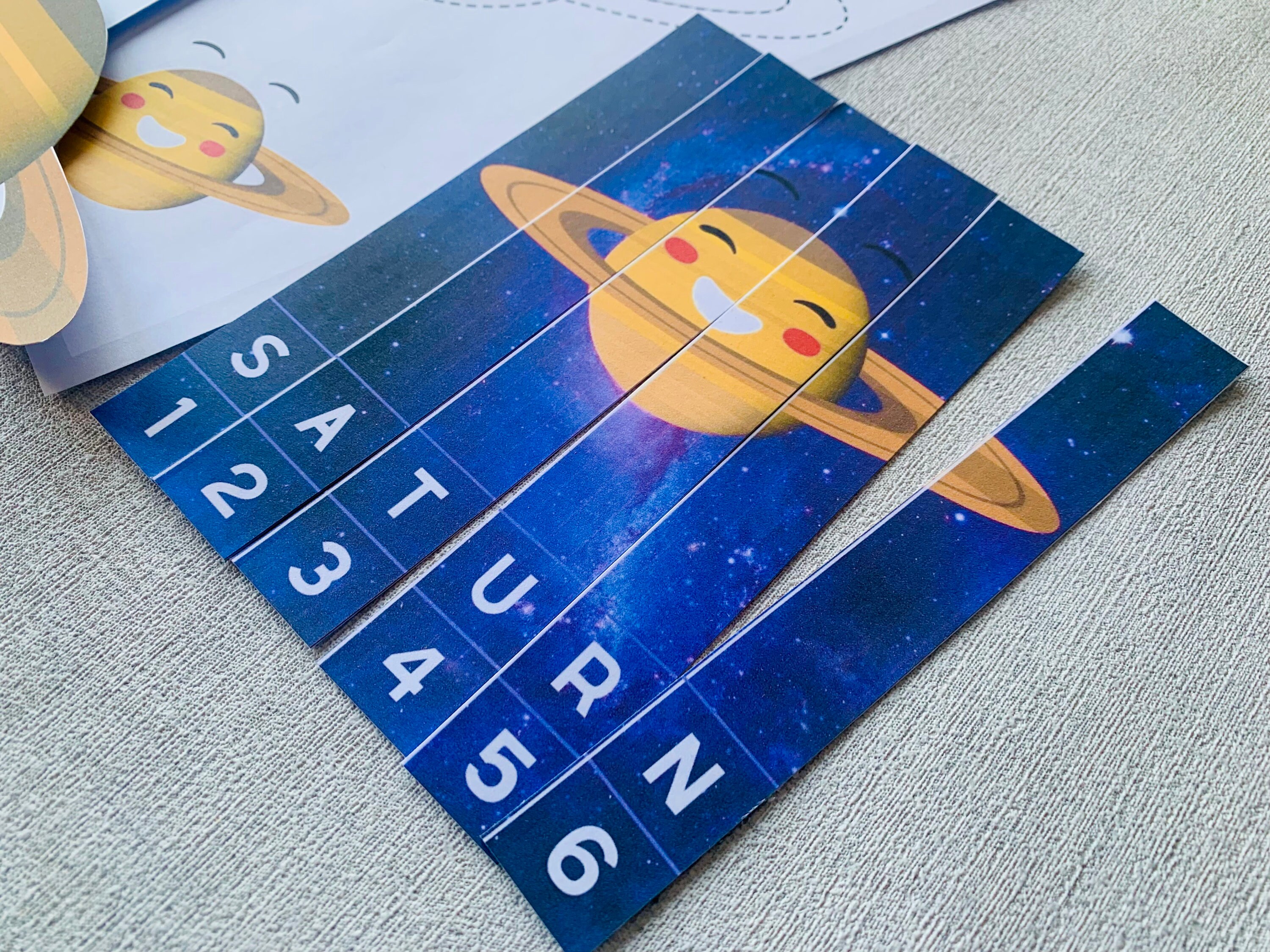 Saturn Activity Pack: Solar System Learning Binder (5 PDF Pages) - Etsy