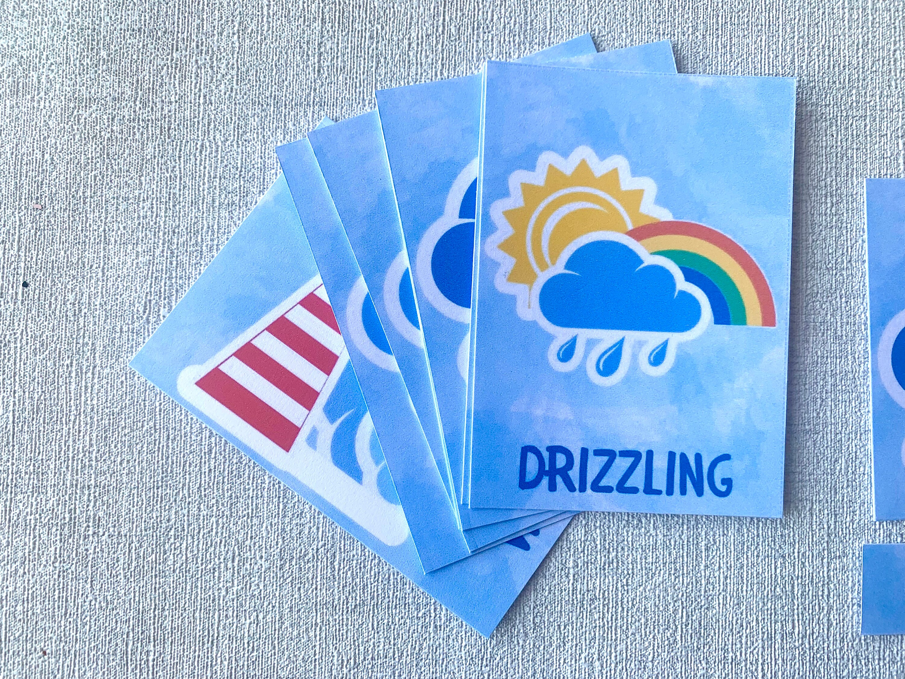 Weather Wheel Weather Flashcards Learning Binder Preschool - Etsy