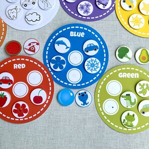 Color Matching Color Sorting Activity Learning Colors Toddler Activity ...