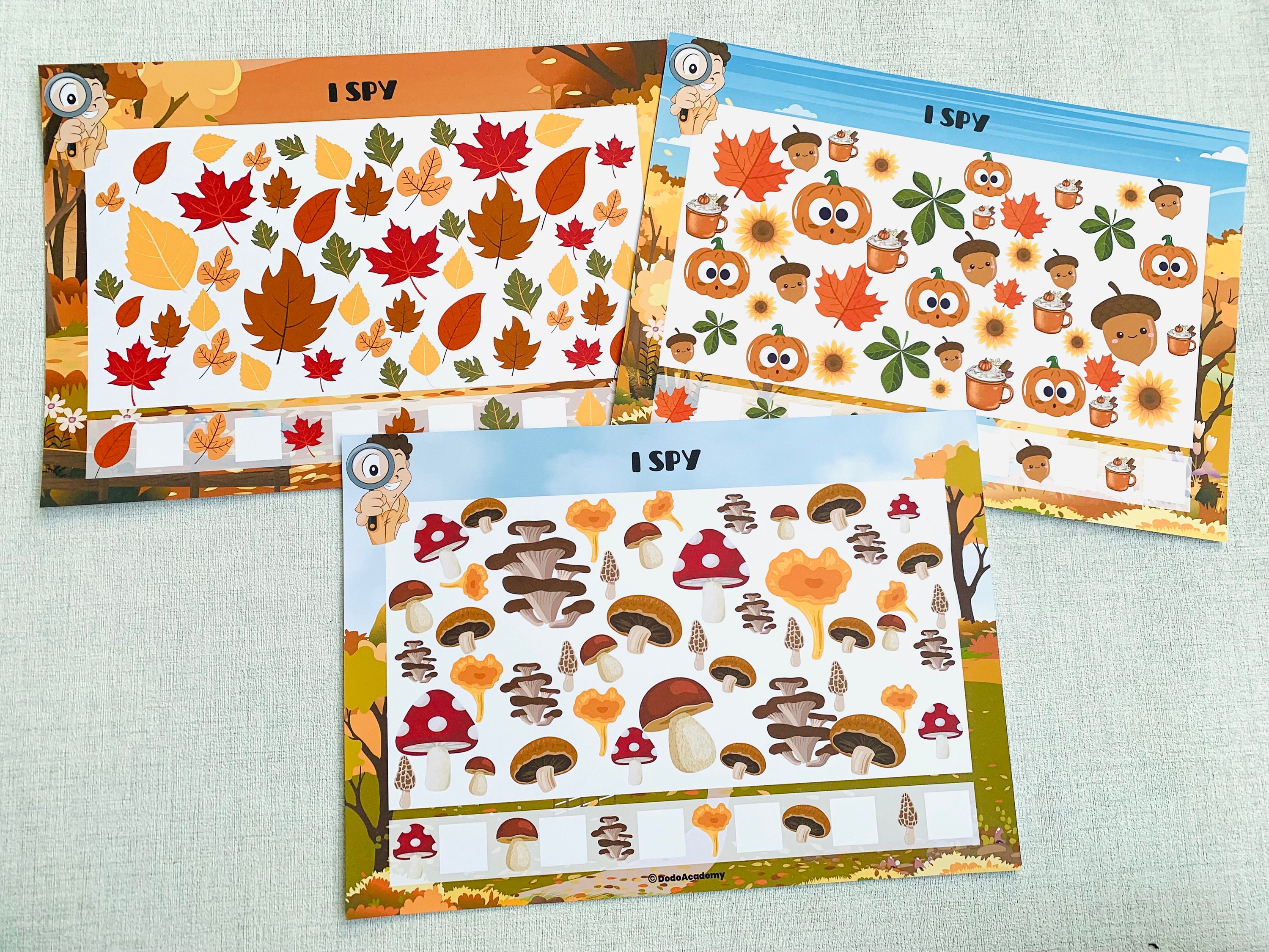 Fall Busy Book Printable Quiet Book Autumn Toddler Busy Book - Etsy