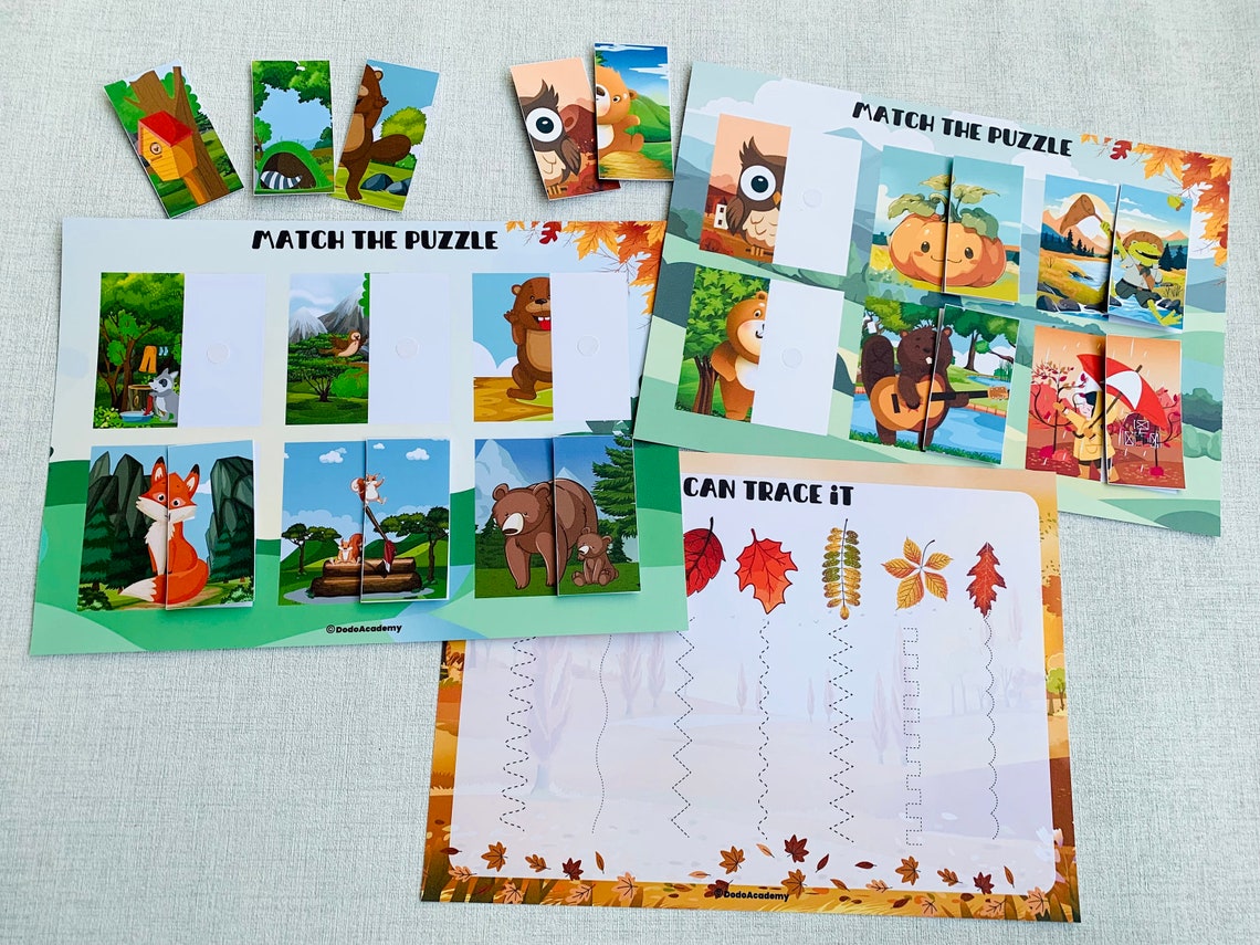 Fall Busy Book Printable Quiet Book Autumn Toddler Busy Book - Etsy