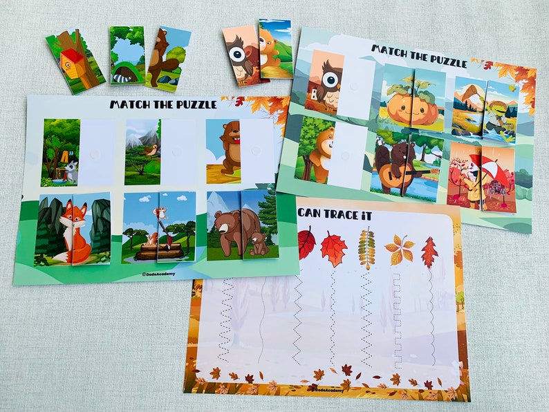 Fall Busy Book Printable Quiet Book Autumn Toddler Busy Book - Etsy