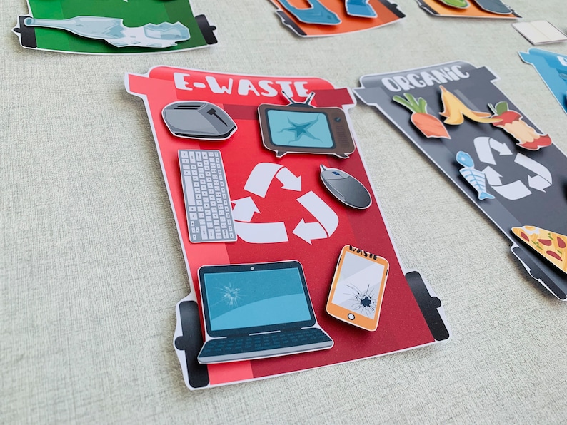 Waste Sorting Activity Recycling Game Earth Day Printable Garbage ...