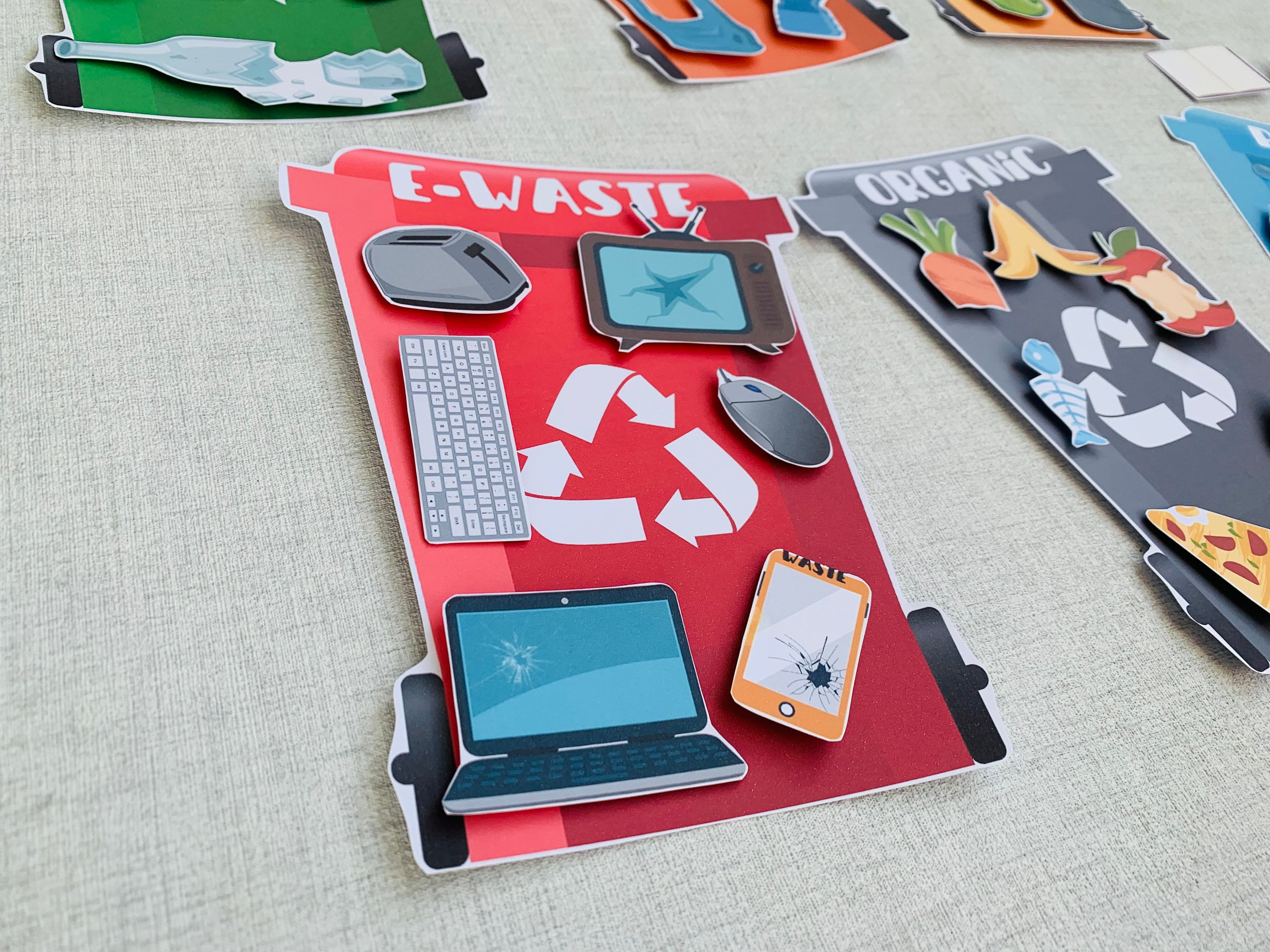 Waste Sorting Activity Recycling Game Earth Day Printable Garbage ...