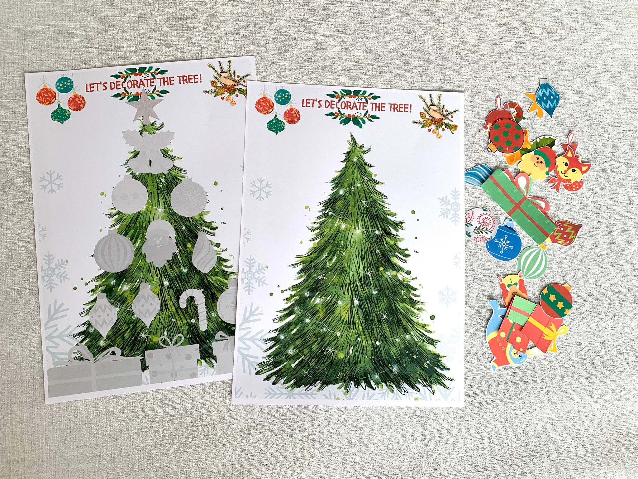 Christmas Busy Book Tree Decoration Winter Learning Activity Toddler ...