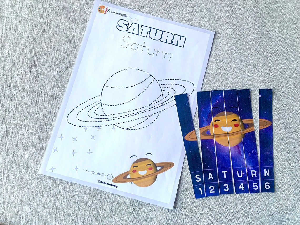 Saturn Activity Pack Solar System Busy Book Pages Outer Space - Etsy