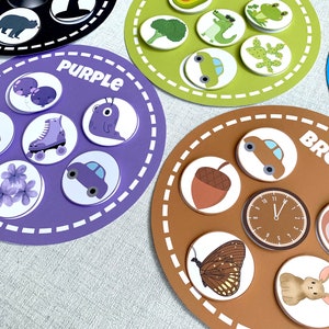 Color Matching Color Sorting Activity Learning Colors Toddler Activity ...