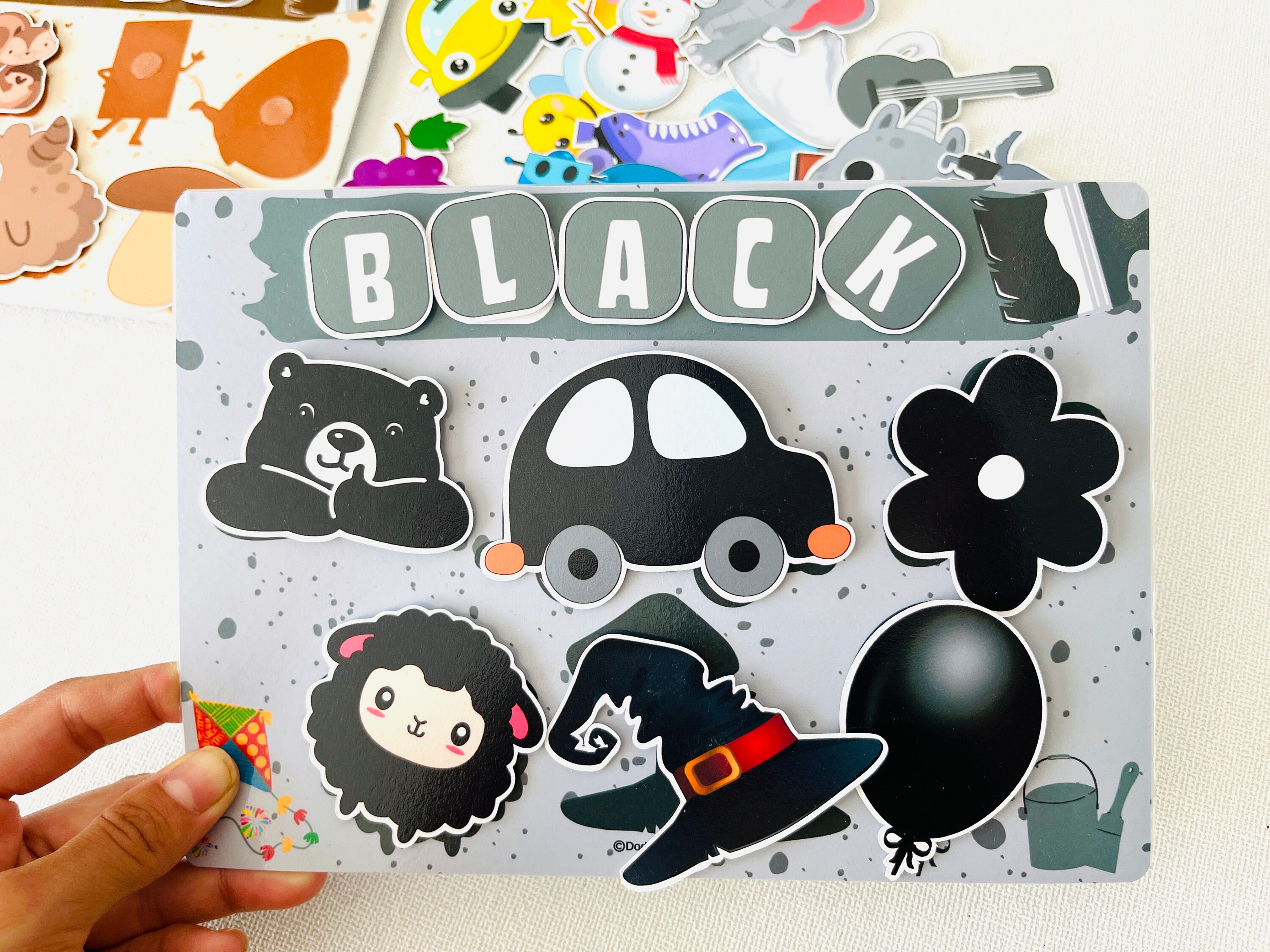 Color Matching Cards Color Sorting Activity Learning Colors Toddler ...