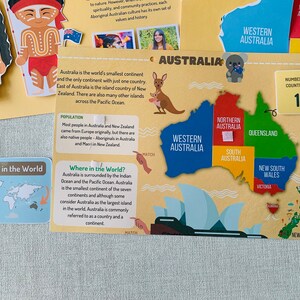 Australia Continents & Oceans Printable Activity Pack World Geography ...