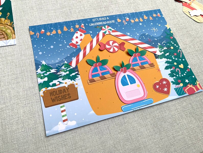 Gingerbread House Activity: Winter Christmas Busy Book (PDF Printable ...